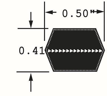 Hex AA Section Double V-Belts | Rainbow Precision Products
